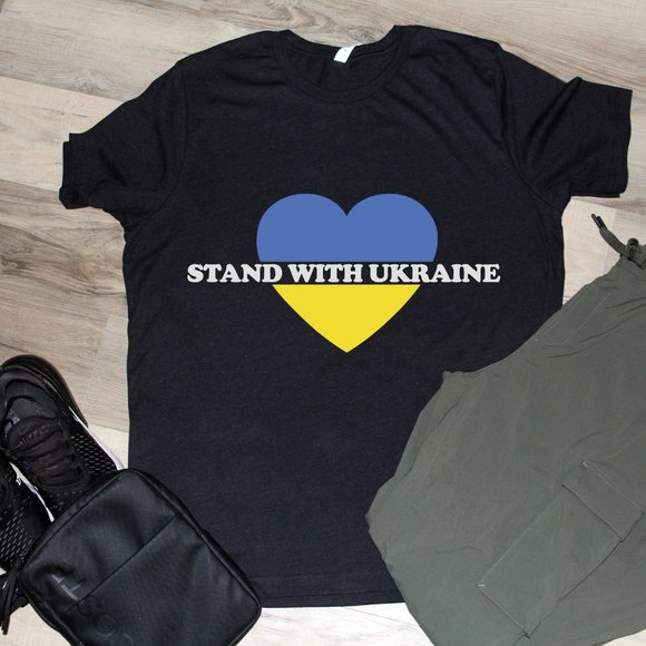 Elegant Design By Sabina | Tops | Stop Ukraine War Tshirt Ukraine Flag ...
